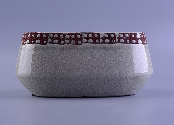 Porcelain Ceramic candle blow FOR flower with decorative edge