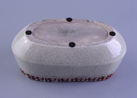 Porcelain Ceramic candle blow FOR flower with decorative edge