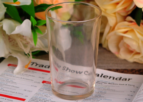 Clear Tempered tumbler drinking glasses for Juice , Lead free