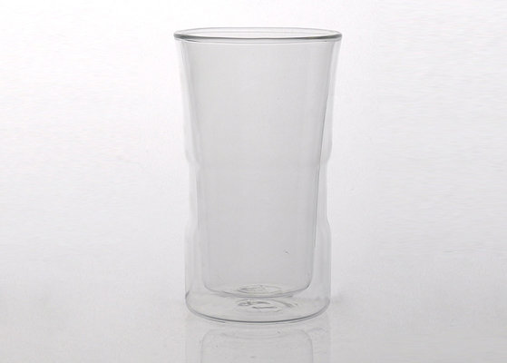 Espresso borosilicate glass coffee mugs , borosilicate drinking glasses 410ml 14oz