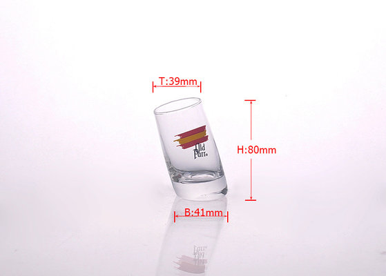 Spirit Wine Glass Tableware , Leaning Body Shot Glass Storage Containers Special Design