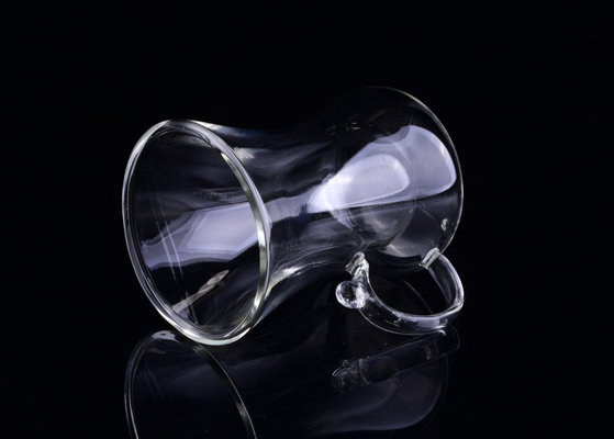 Insulated Turkish Tea Double Wall Borosilicate Glass Drinking Cup with Handle
