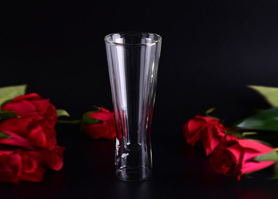 Fl.8.7oz / 250ml Bistro Borosilicate Glass Cups , Double Walled Coffee Glasses Bulk