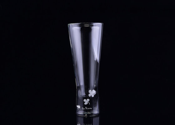 Fl.8.7oz / 250ml Bistro Borosilicate Glass Cups , Double Walled Coffee Glasses Bulk