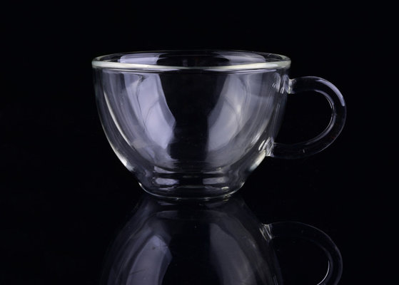 Super Transparent Light Double Wall Borosilicate Glass Drinking Cup Environmental