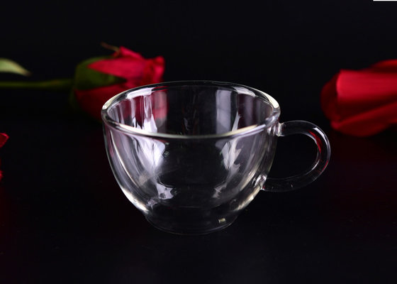 Super Transparent Light Double Wall Borosilicate Glass Drinking Cup Environmental