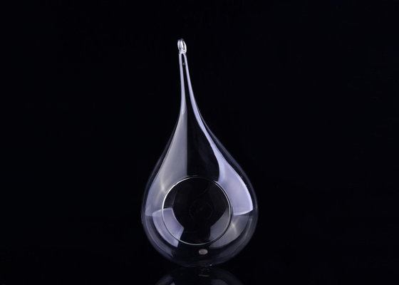Hand Made Rain Drop Hang clear glass votive candle holders Beautiful Eco friendly