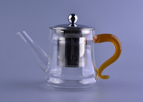 Pyrex Microwave Heating Glass Tableware Teapots with Stainless Steel Infuser & Lid