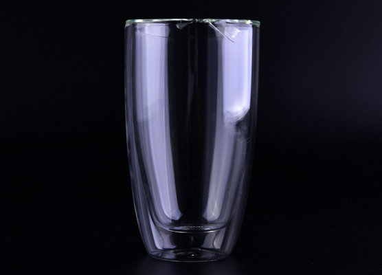 390ML Hot Popular Borosilicate Glass Tableware , Double Wall Glass Cups For Tea / Coffee