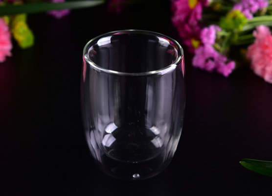 Superior 220ml Hot Double Wall Drinking Glasses LFGB CA65 FDA Certification