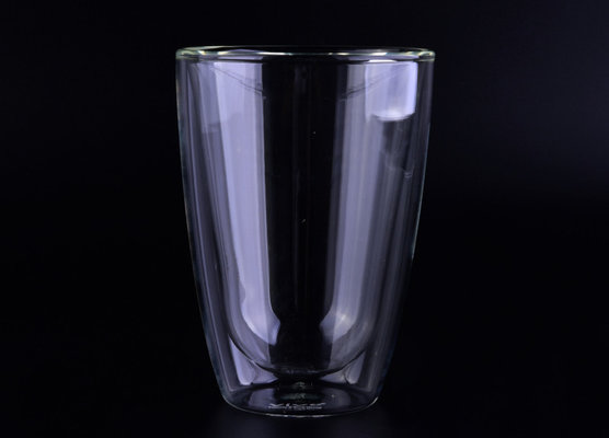 Luxury 10oz Clear Double Wall Borosilicate Glass Cup For Tea , 200ml Capacity