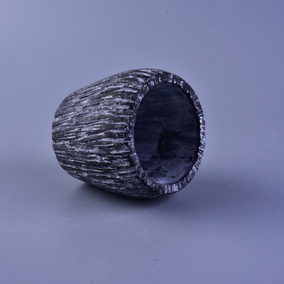 Tree Lines Concrete Votive Candle Jar by handmade processing