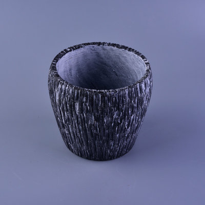 Large Vertical Stripes Votive Ceramic Candle Holder