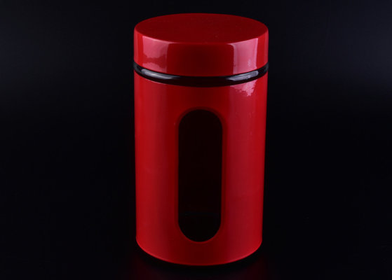 Screw Cap Food Storage Wine Glass Mason Jars With Lid , 950ml Volume