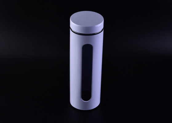 1800ml Wedding Transparent Clear Glass Candy Jars Round Screw Lid , Eco Friendly