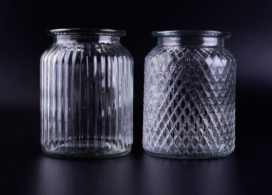 Clear Tall Soy Glass Bottle Candle Holders / 1000ml Glass Candlestick Holders