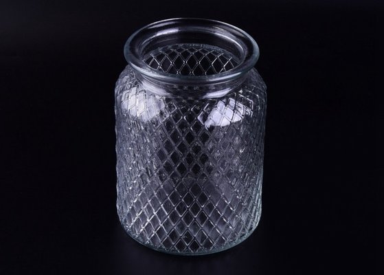 Affordable 1000ml / 35oz Crystal Canister Huge Mason Jar Glasses For Honey