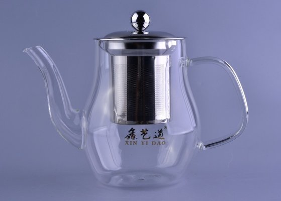 700Ml Volume Heat Resistant Drinking Glasses Teapot With Stainless Filter And Lid