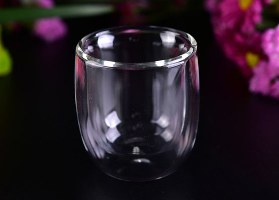 Transparent Double Wall Borosilicate Glass / Thermo Tumbler Double Wall Coffee Cups