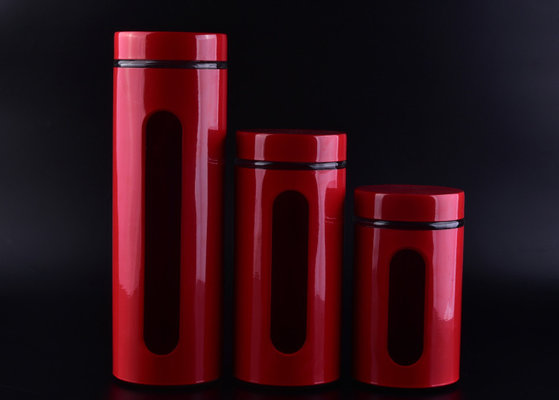 Custom Printing Food Grade Glass Tableware , Clear Glass Storage Jars For Candy