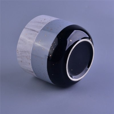 Ceramic Candle Holder With Water Transfer Printing Decal