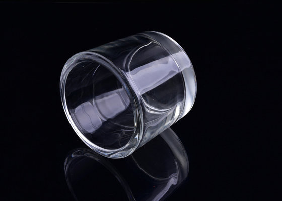 10 Oz 280ml Heavy Thick Wall Clear Round Glass Candle Holders For Tealight Or Wax