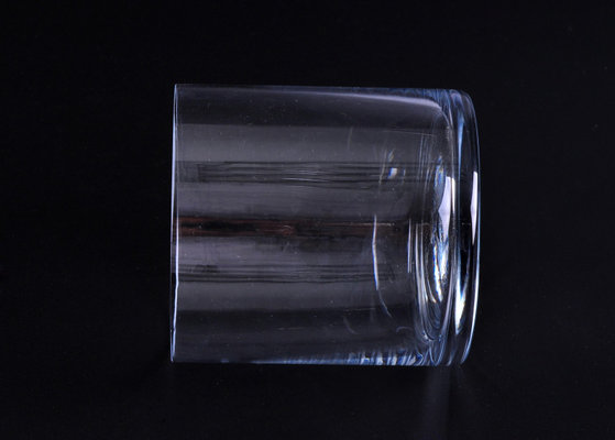 500 Ml Capacity Decorations Glass Candle Holder , Glass Candelabra Holders With Decal