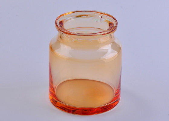 Personalised Empty clear candlestick holders , candle glass holders with color sprayed