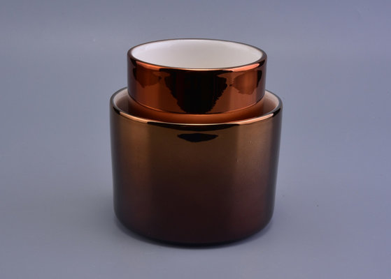 Colorful Painting Electroplated Candle Holder Ceramic Different Sizes Available