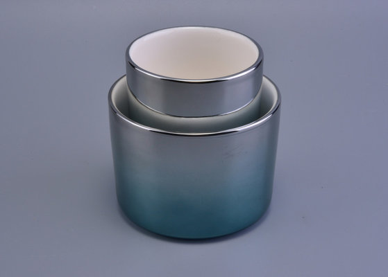 Colorful Painting Electroplated Candle Holder Ceramic Different Sizes Available