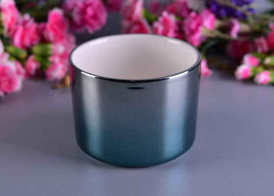 Colorful Painting Electroplated Candle Holder Ceramic Different Sizes Available