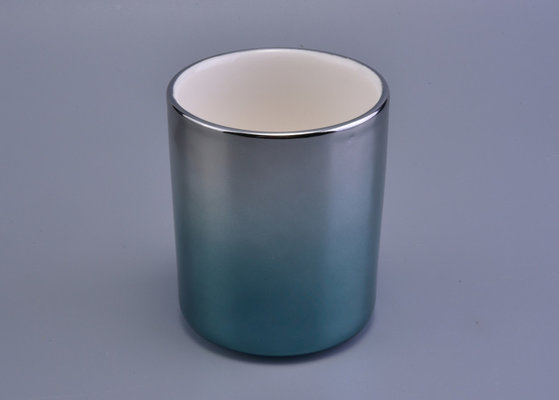 Custom Ceramic Candlestick Holders Home Wedding Decoration , Matching Lids