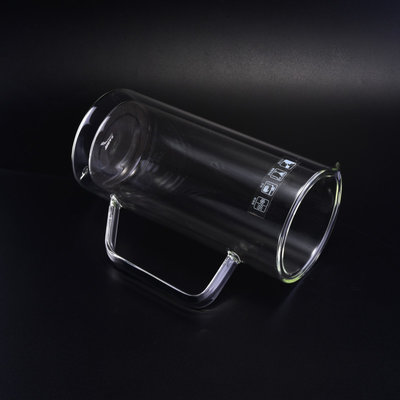 990Ml Borosilicate Double Wall Glass Tableware Clear Glass Jug For Water