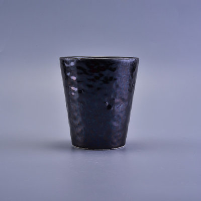 Metalic Glazed Finish Ceramic Votive Candle Holders Custom Made , 104mm Height