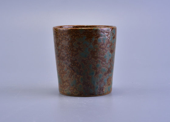 Copper Decorative Cup Ceramic Candlestick Holders With 200ml Capacity