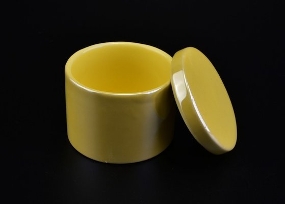 Home Hand Made Ceramic Tealight Holders , Glazing Color Ceramic Candle Jars