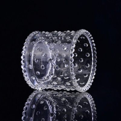 170Ml Capacity Small Glass Tealight Holders Nail Design , Machine Made