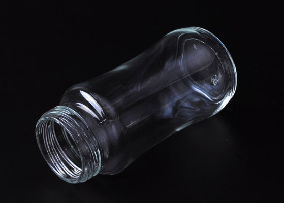 Eco - friendly transparent glass milk bottle for baby , glass infant bottles