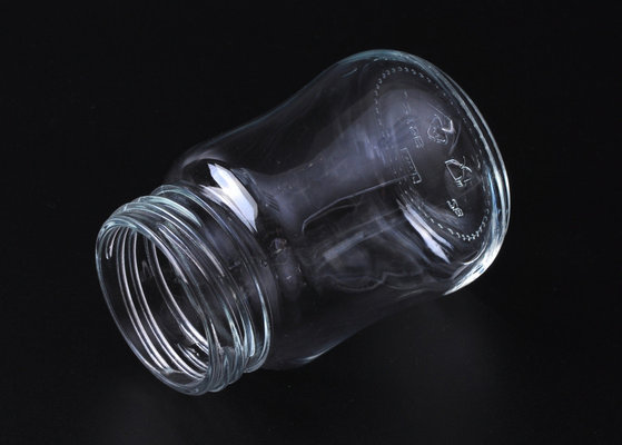 Clear 195ml Baby Milk Bottle Glass Tableware Mouth Blown Craft Heat Resistance