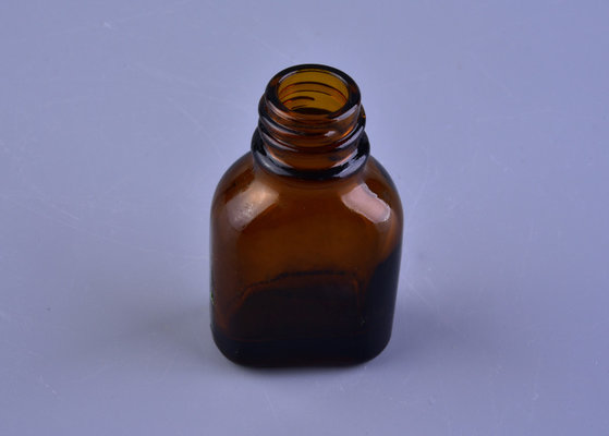 Color Coating Amber Glass Cosmetics Essential Oil Bottle With Dropper