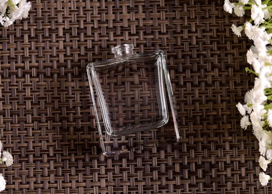 Transparent rectangular Glass Perfume Bottles 15ml 30ml 50ml 100ml