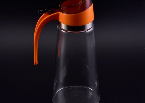 Handmade Glass Tableware , glass warter pot with handle for home daily tea craft use