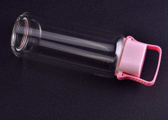 Customized Borosilicate Glass Sports Bottle , Glass Drinking Bottles For Water