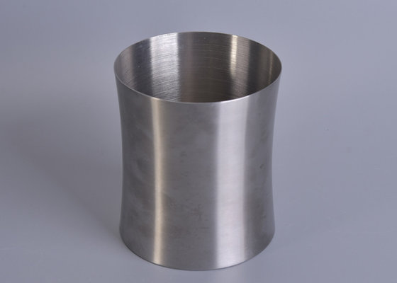 23 Oz Silver round metal candle holder bulk with Lid , customized shapes