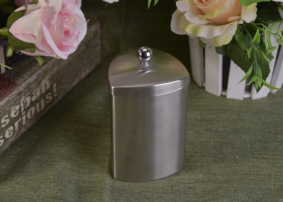 Triangular Prism Shaped candle holder metal Pointed Lid OEM / ODM