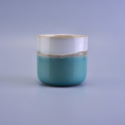 Hand Made Classic Glazing Ceramic Candle Holder For Household Decoration