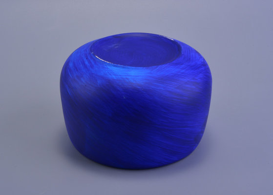 Cobalt blue thick wall Ceramic Candle Holder , scented ceramic tea light holders
