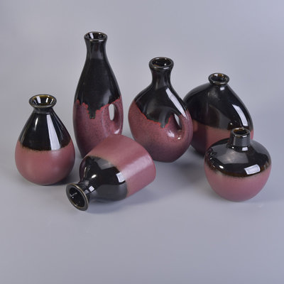 Household Decorative Fragrance Empty Diffuser Bottles , Ceramic Aroma Diffuser