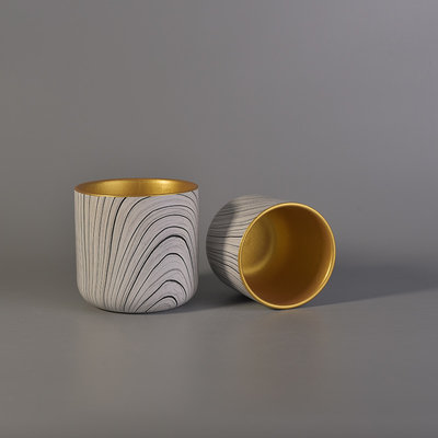Wedding Votive Candle Holders Bulk / Ceramic Candlestick Holders Eco - Friendly