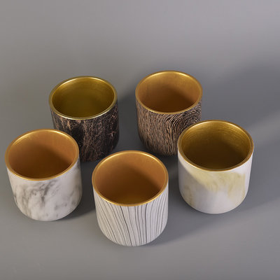 Wedding Votive Candle Holders Bulk / Ceramic Candlestick Holders Eco - Friendly